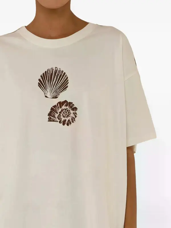 PALM. NOOSA Seashell-print Oversized T-shirt