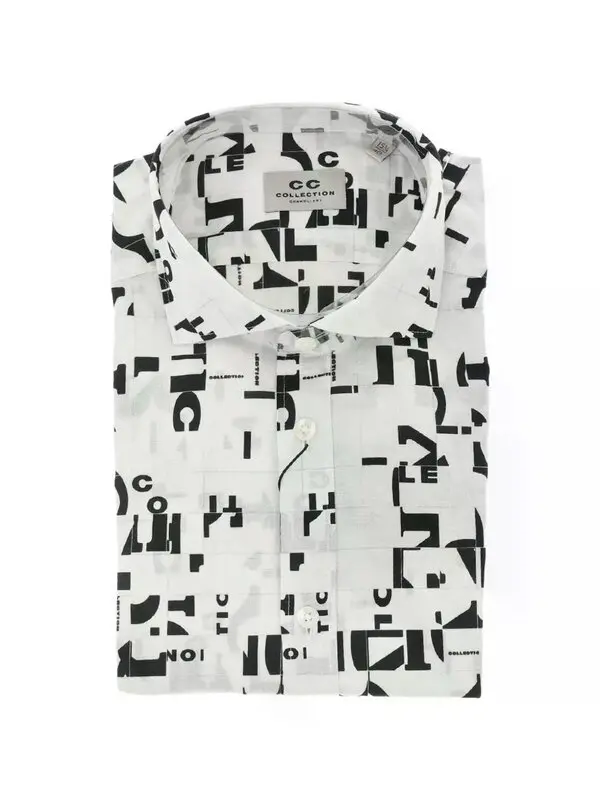 Corneliani Monogram-motif Cotton Shirt