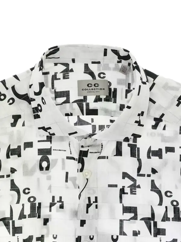 Corneliani Monogram-motif Cotton Shirt