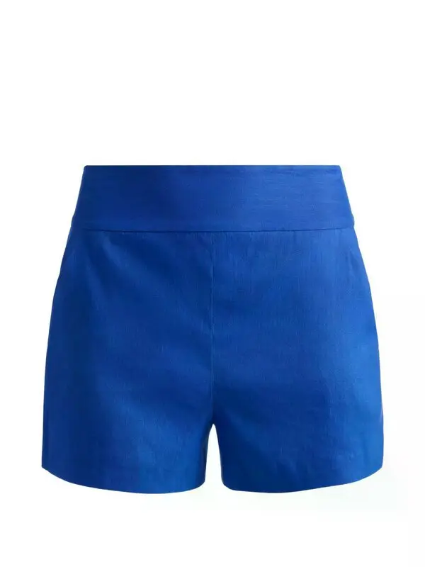 Alice + Olivia Donald High-rise Shorts - Blue