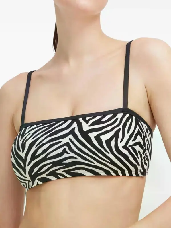 Kate Spade New York Zebra Print Bikini Top