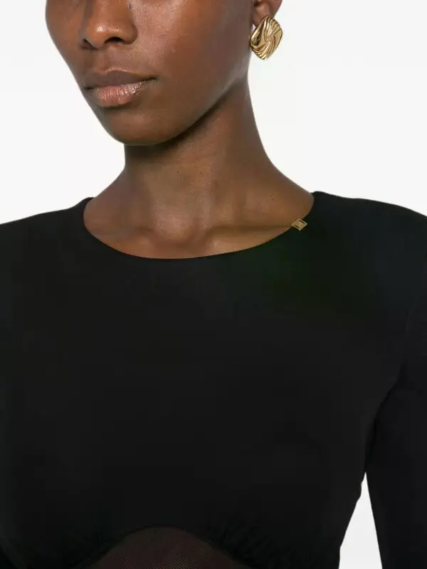 Elisabetta Franchi Mesh Panelled Bodysuit