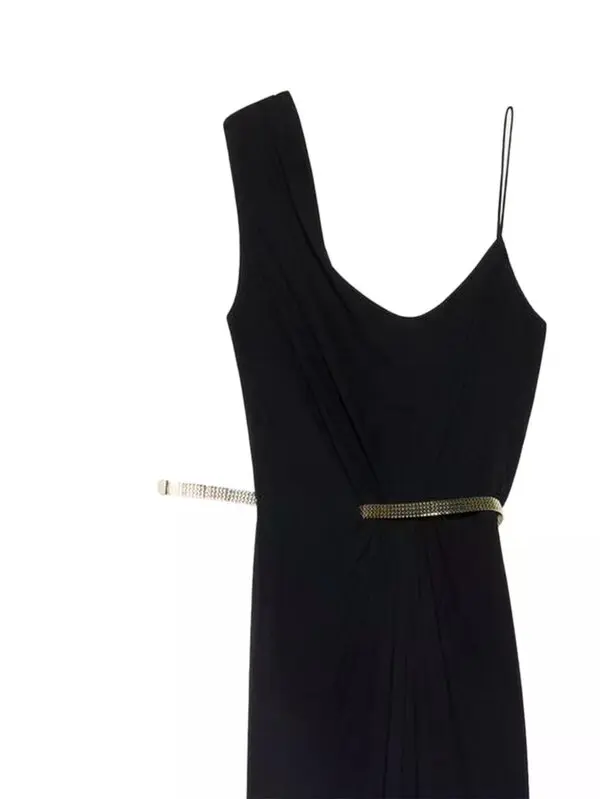 TOM FORD Asymmetric Belted Maxi Dress - Black