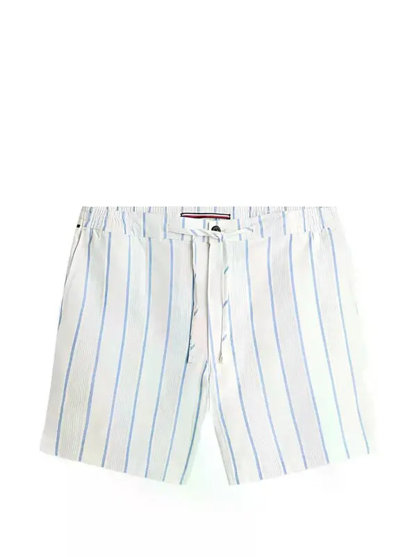 Tommy Hilfiger Dover Striped Seersucker Shorts - White