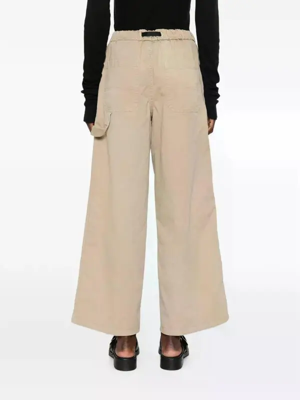 WHITE SAND Elisabeth Belted Wide-leg Trousers