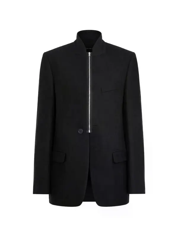 MAISON MARGIELA Zip-front Flannel Blazer