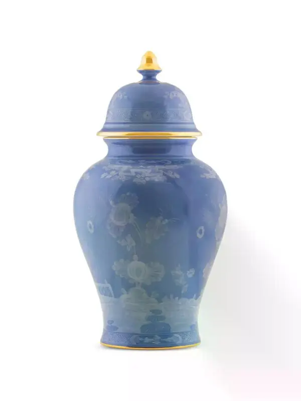 GINORI 1735 Pervinca Oriente Italiano Floral-print Vase - Blue