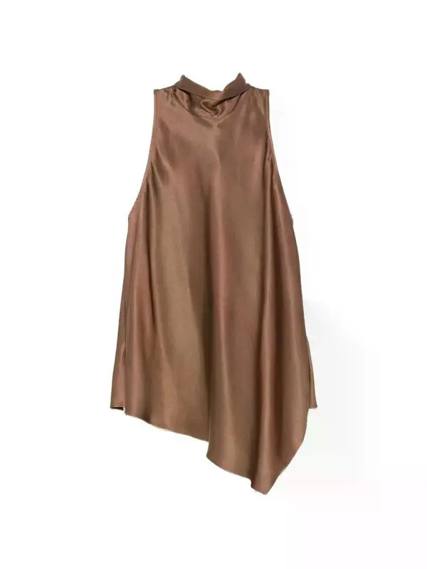 Brunello Cucinelli Asymmetric Tie-neck Top