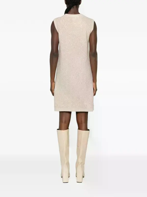 Sequin Embellished Knitted Dress