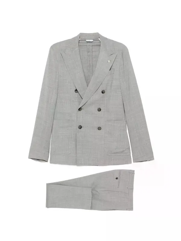 MANUEL RITZ Double-breasted Wool Suit