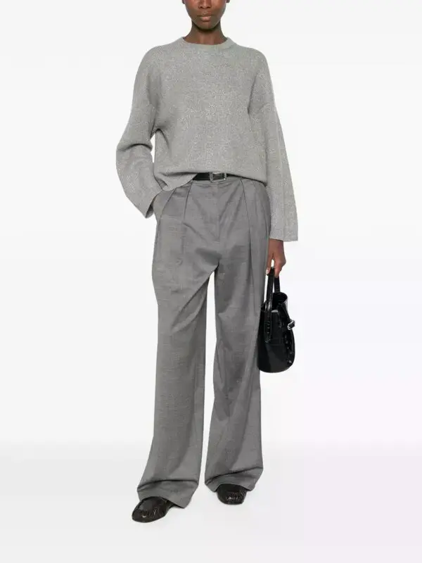 Brunello Cucinelli Ribbed-knit Metallic-thread Sweater