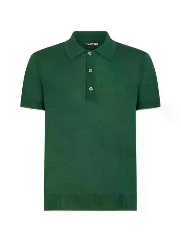 TOM FORD Short-sleeve Polo Shirt - Green