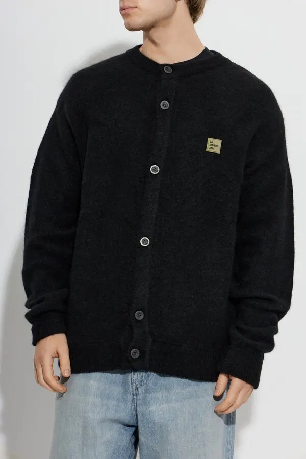 American Vintage Cardigan With Logo Patch