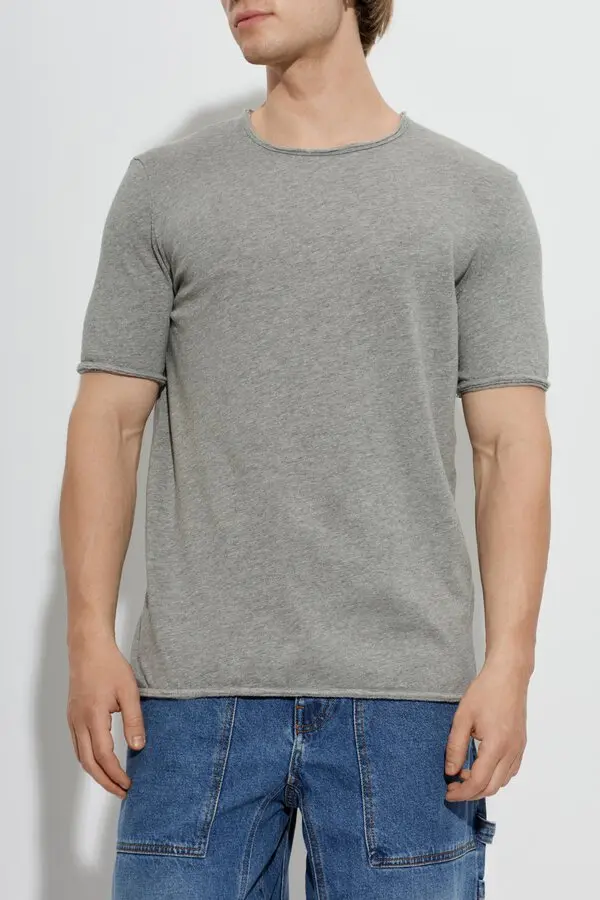 American Vintage T-shirt With Raw Edges