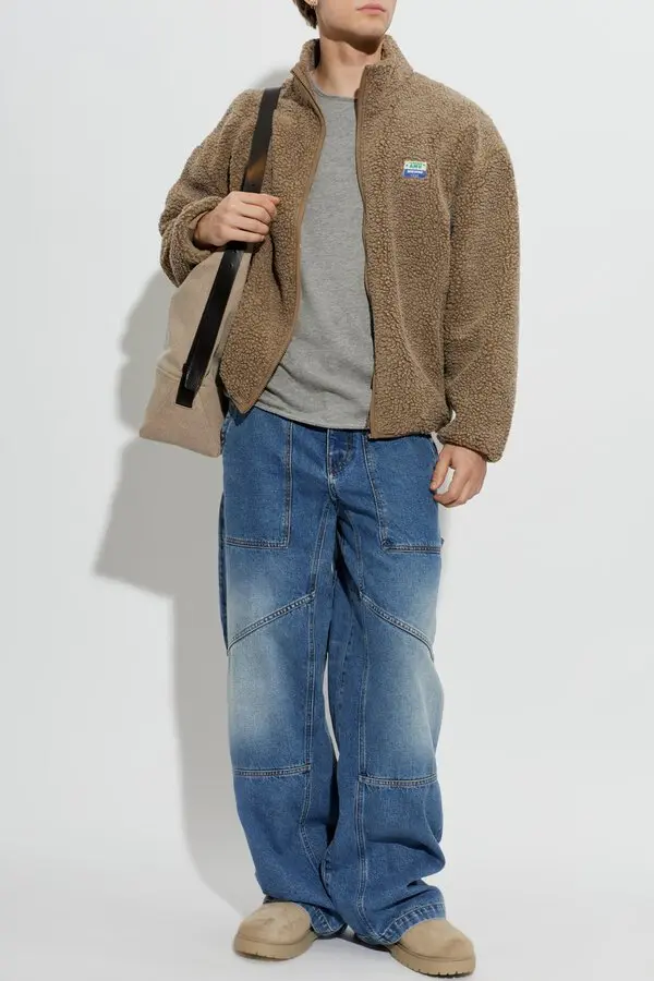 American Vintage Fleece Sweatshirt With Stand-up Collar