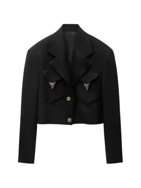Versace Medusa-hardware Cropped Jacket