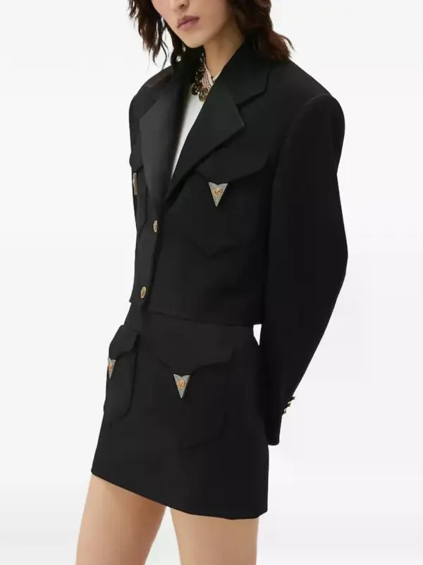 Versace Medusa-hardware Cropped Jacket