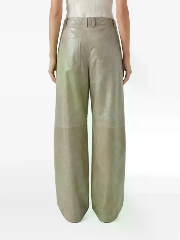 Brunello Cucinelli Leather Trousers