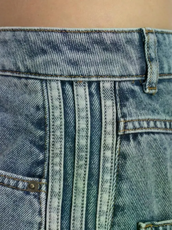Adidas Side-stripe Wide-leg Jeans