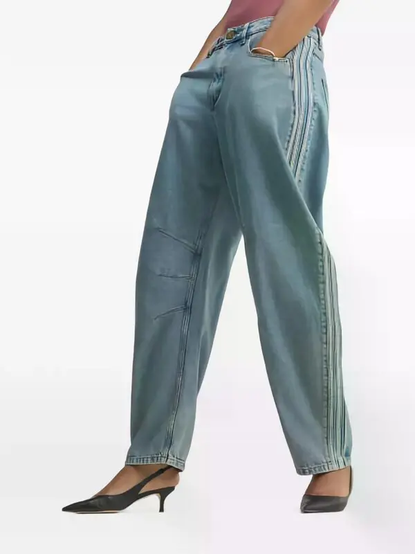 Adidas Side-stripe Wide-leg Jeans