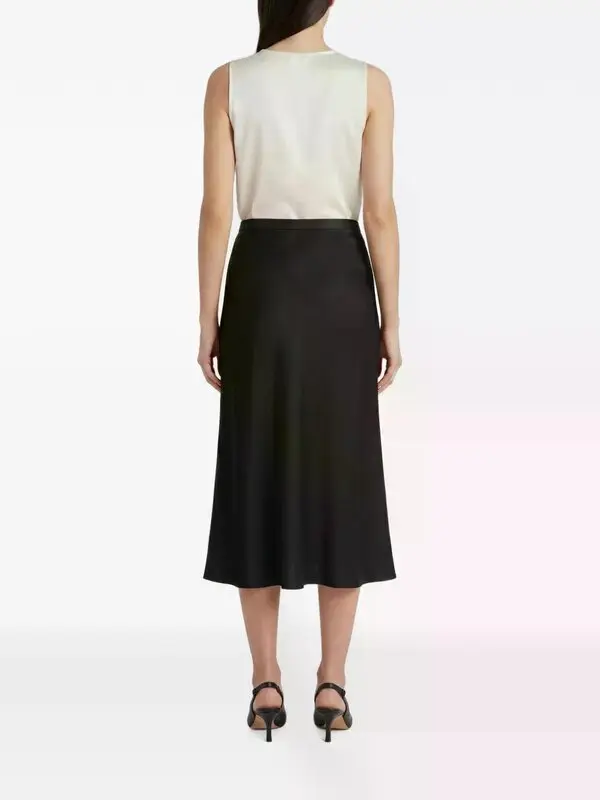 Brunello Cucinelli Satin-finish Midi Skirt