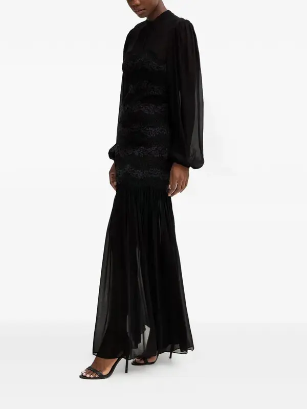 TWINSET Lace-panelled Long-sleeve Dress