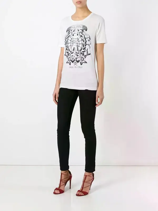 Dsquared2 Long Tattoo Graphic T-shirt