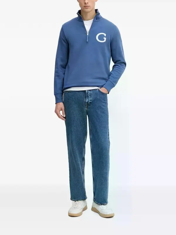 Gant Logo Patch Quarter-zip Sweater