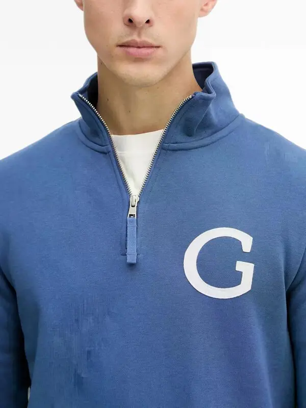 Gant Logo Patch Quarter-zip Sweater