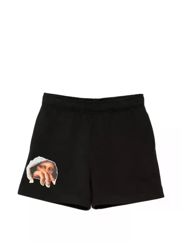MELT Graphic Print Shorts - Black