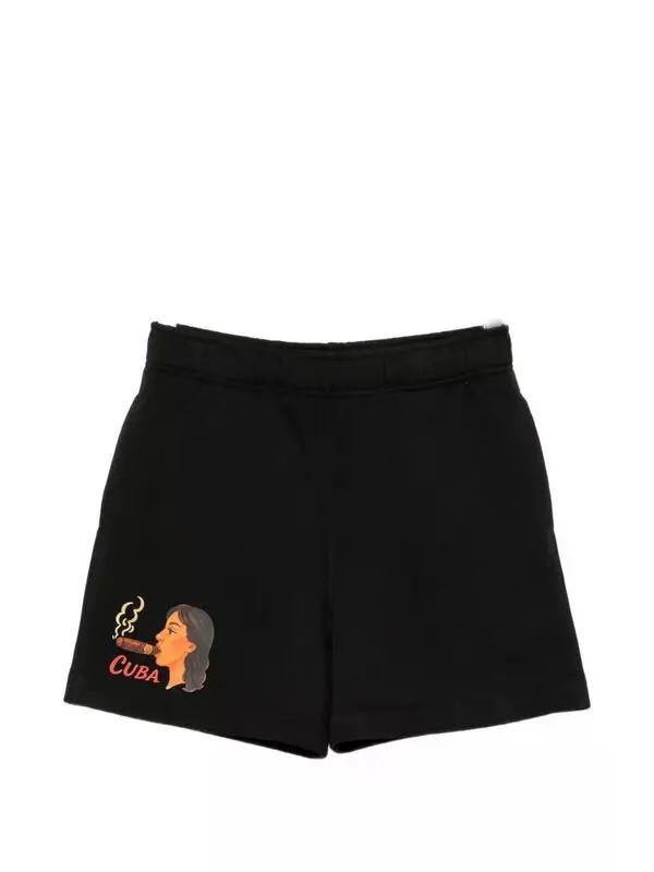 MELT Graphic-print Shorts - Black