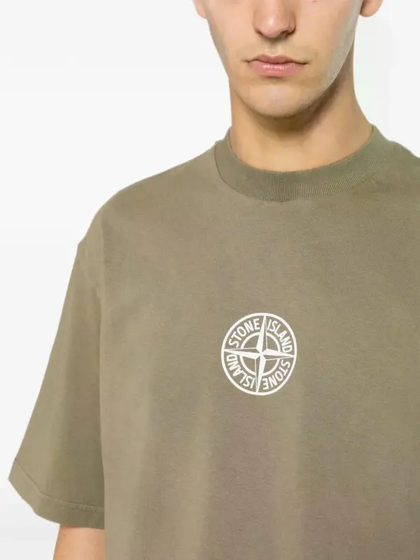Stone Island Logo-print Short-sleeve T-shirt