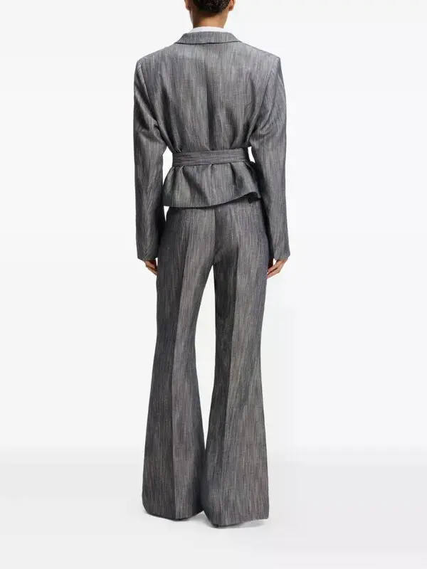 BOSS Double-breasted Tie-detailed Jacket