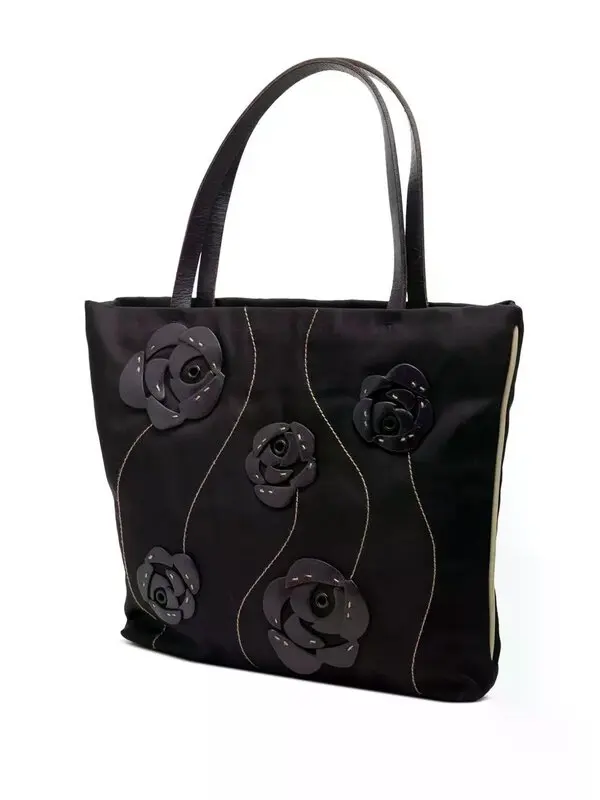 Prada 2000-2013 Rosette Tessuto Tote Bag