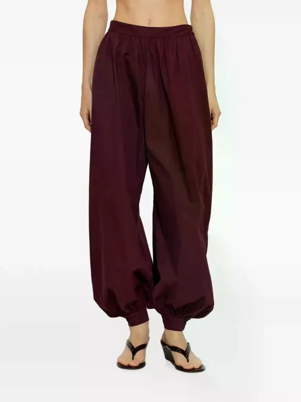 ROTATE BY BIRGER CHRISTENSEN Gathered-cuff Loose-fit Trousers