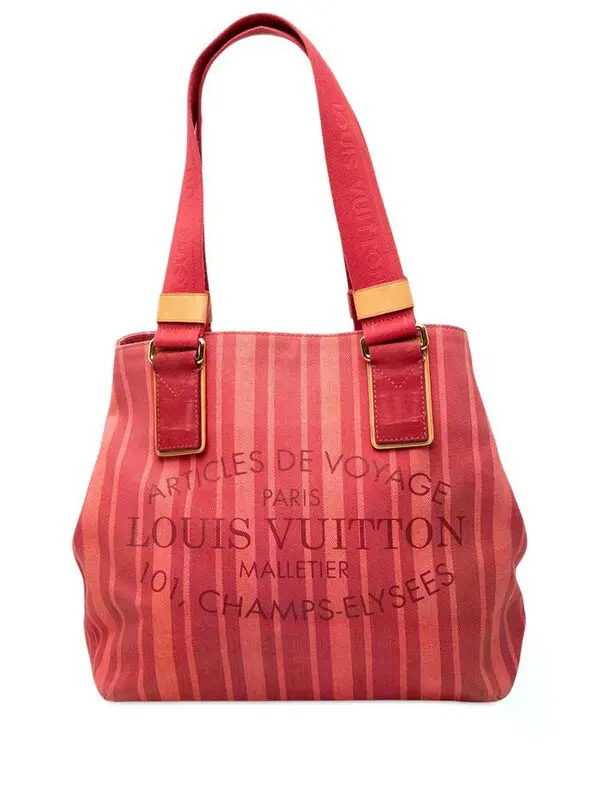 LOUIS VUITTON 2012 Canvas Plein Soleil Cabas Pm Tote Bag - Red
