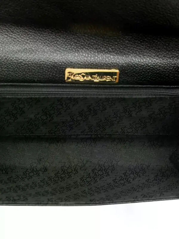 Saint Laurent 20th Century Grained Calfskin Clutch Bag