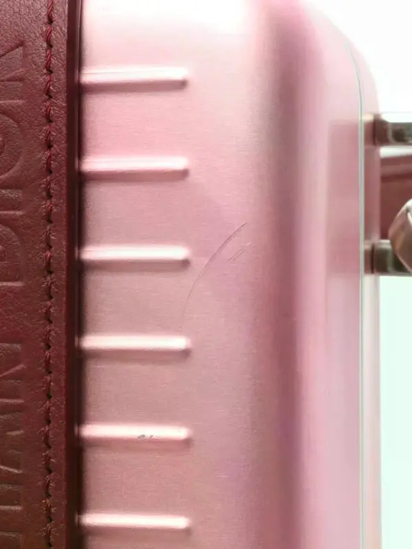 Dior Rimowa Aluminum Personal Clutch On Strap Crossbody Bag - Pink