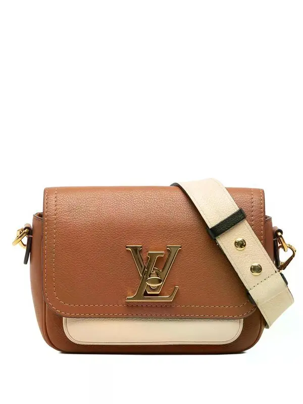 LOUIS VUITTON Grained Calfskin Lockme Tender Satchel