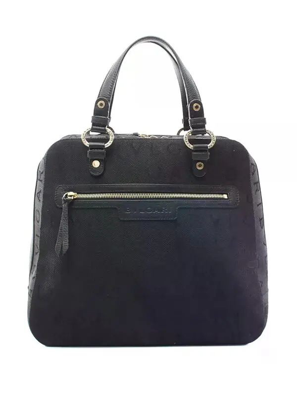 BVLGARI 2010-2026 Logomania Canvas Handbag