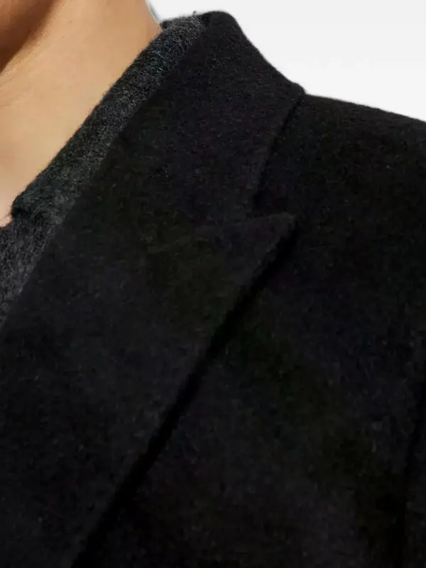 Our Legacy Double-breasted Hairy-wool Coat