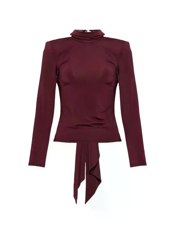 ROTATE BY BIRGER CHRISTENSEN Open-back Draped-detail Top - Red