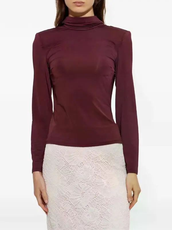 ROTATE BY BIRGER CHRISTENSEN Open-back Draped-detail Top