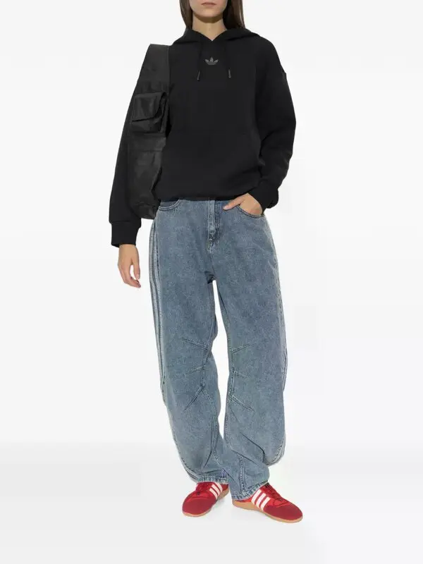 Adidas Logo Print Drawstring Hoodie