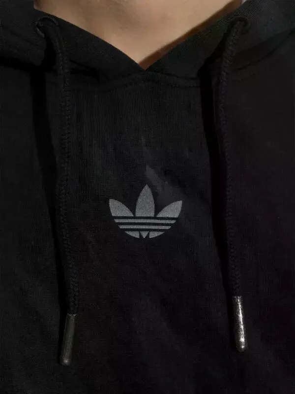 Adidas Logo Print Drawstring Hoodie