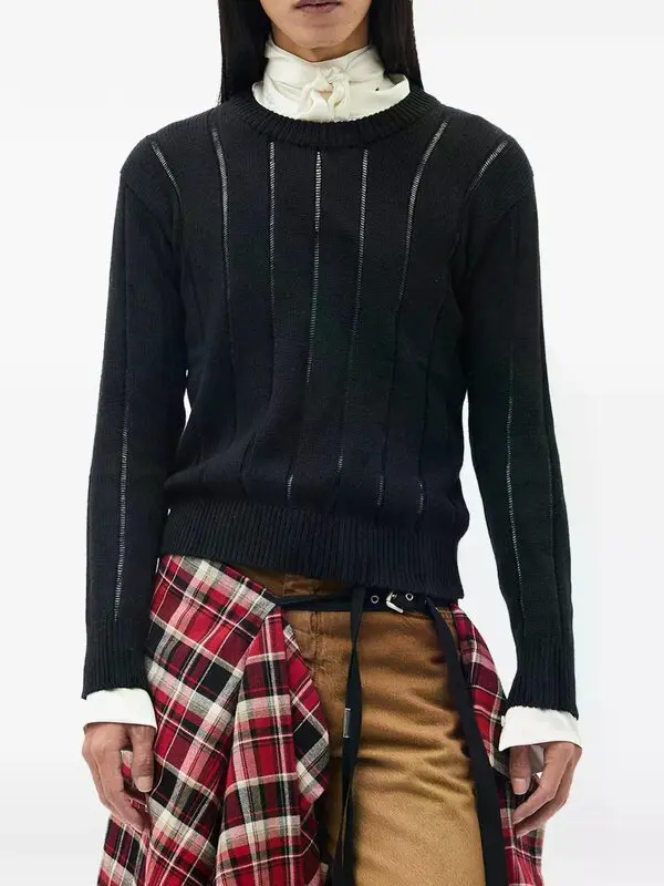 ANN DEMEULEMEESTER Rikki Brushed-rib Sweater
