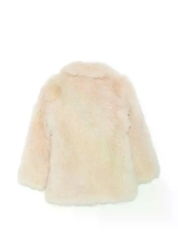 BLANCHA Shearling Notch-lapels Coat