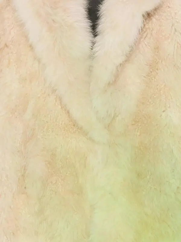 BLANCHA Shearling Notch-lapels Coat