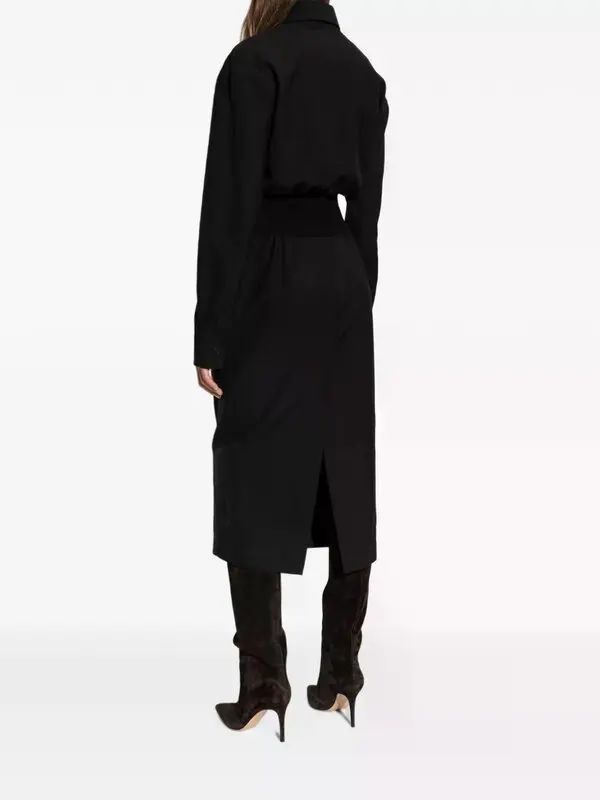 Dsquared2 Button-down Long-sleeve Midi Dress