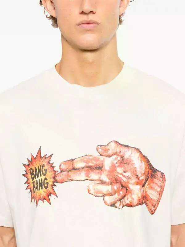 MELT Graphic-print T-shirt - Neutrals